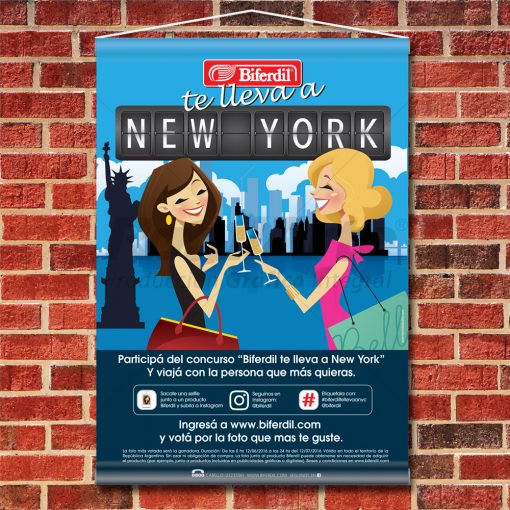 Banner colgante en lona personalizado full color » RotulArte